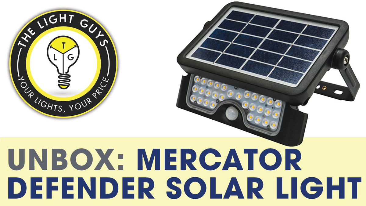 VIDEO: UNBOXING - MERCATOR DEFENDER SOLAR LED — The Light Guys