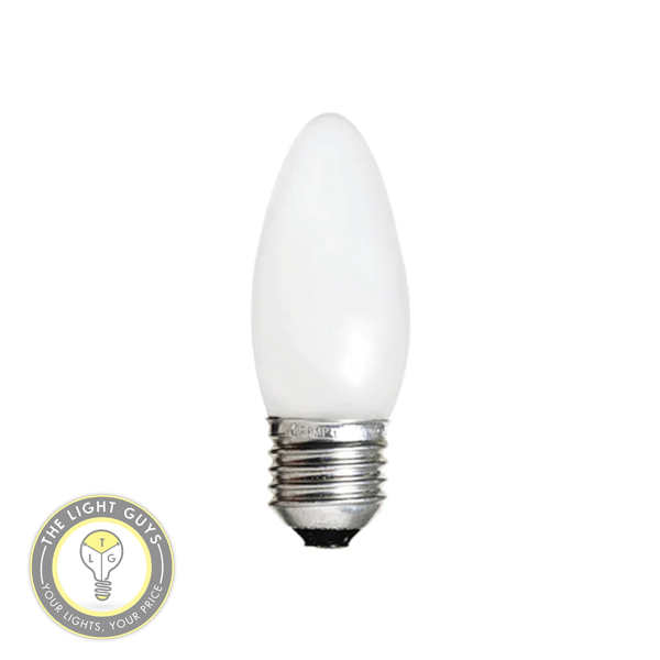 GENERIC Frosted Halogen Candle Lamp 18W 240V ES — The Light Guys