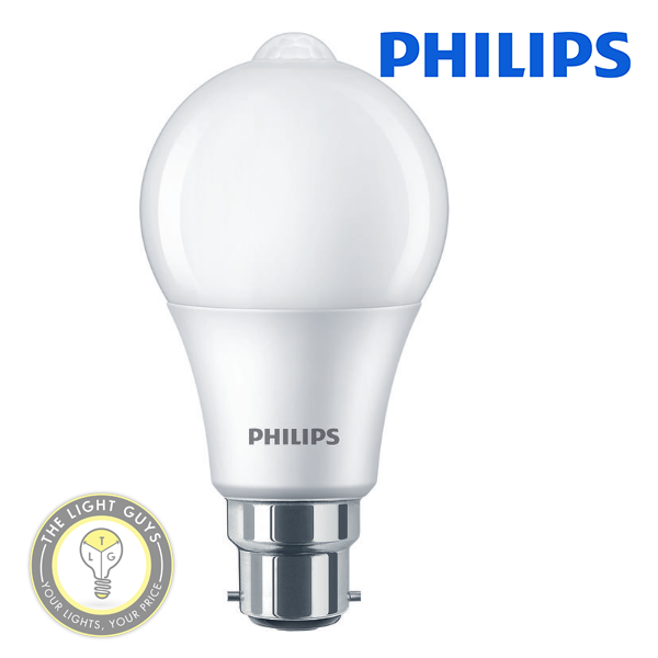 PHILIPS LED Sensor Globe 8w 220-240V BC | ES 6500K Non-Dimmable — The ...