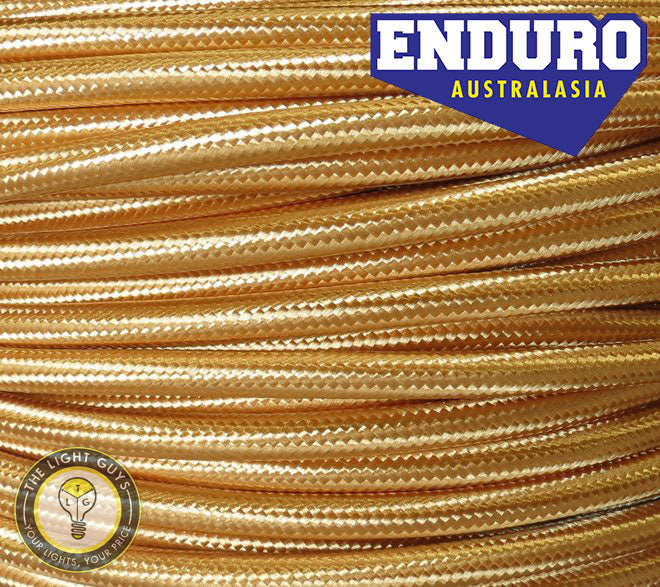 ENDURO Cable Braided 3-Core Gold — The Light Guys